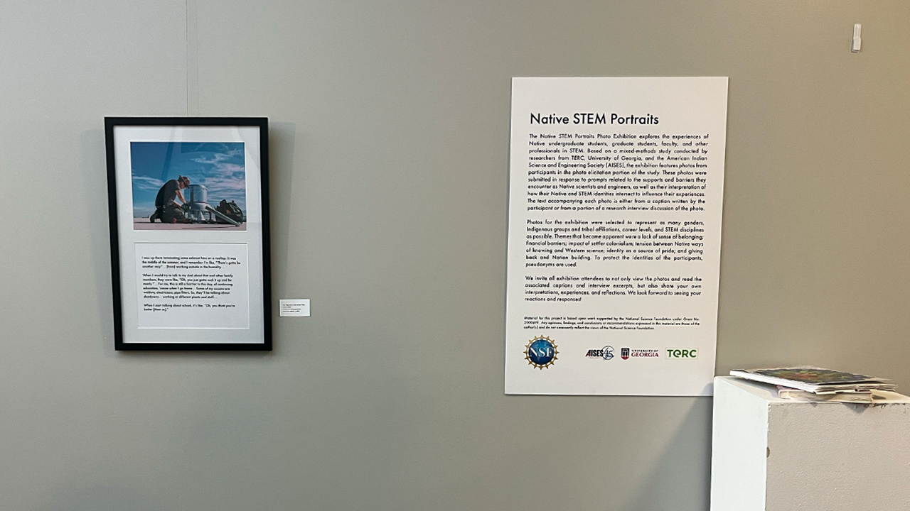 USD to Host Native STEM Portraits Photo Exhibition Through Dec 1 - TERC